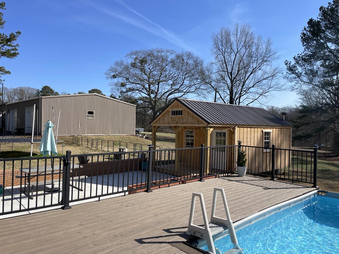 Building An Above Ground Pool Deck- Step By Step - House On Austin