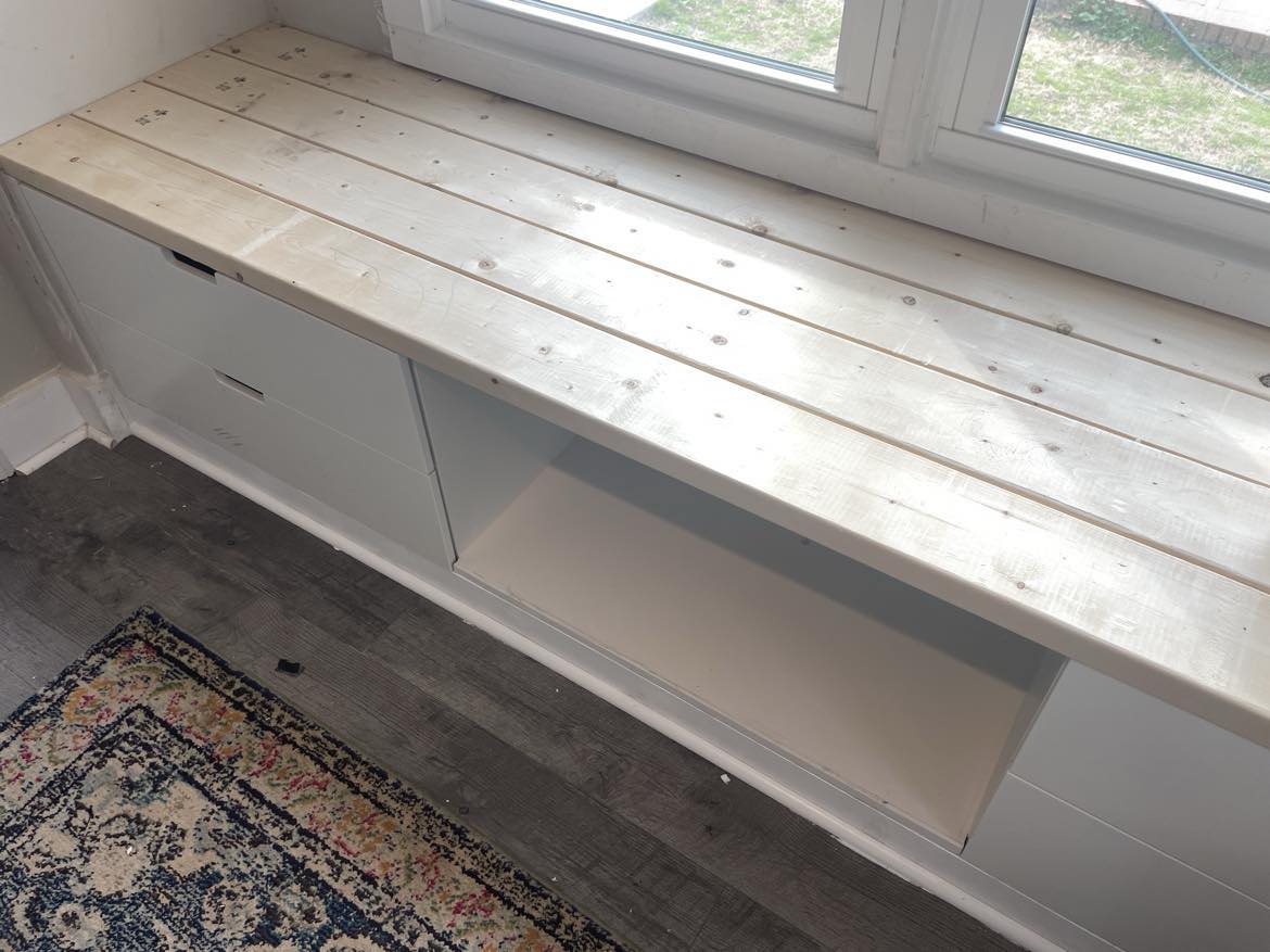 Bay Window DIY Window Seat: IKEA Nordli Hack