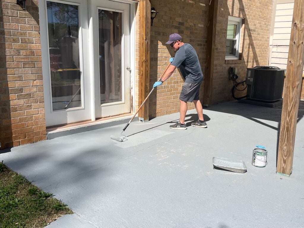 How To Paint A Concrete Patio For Great Results - House On Austin