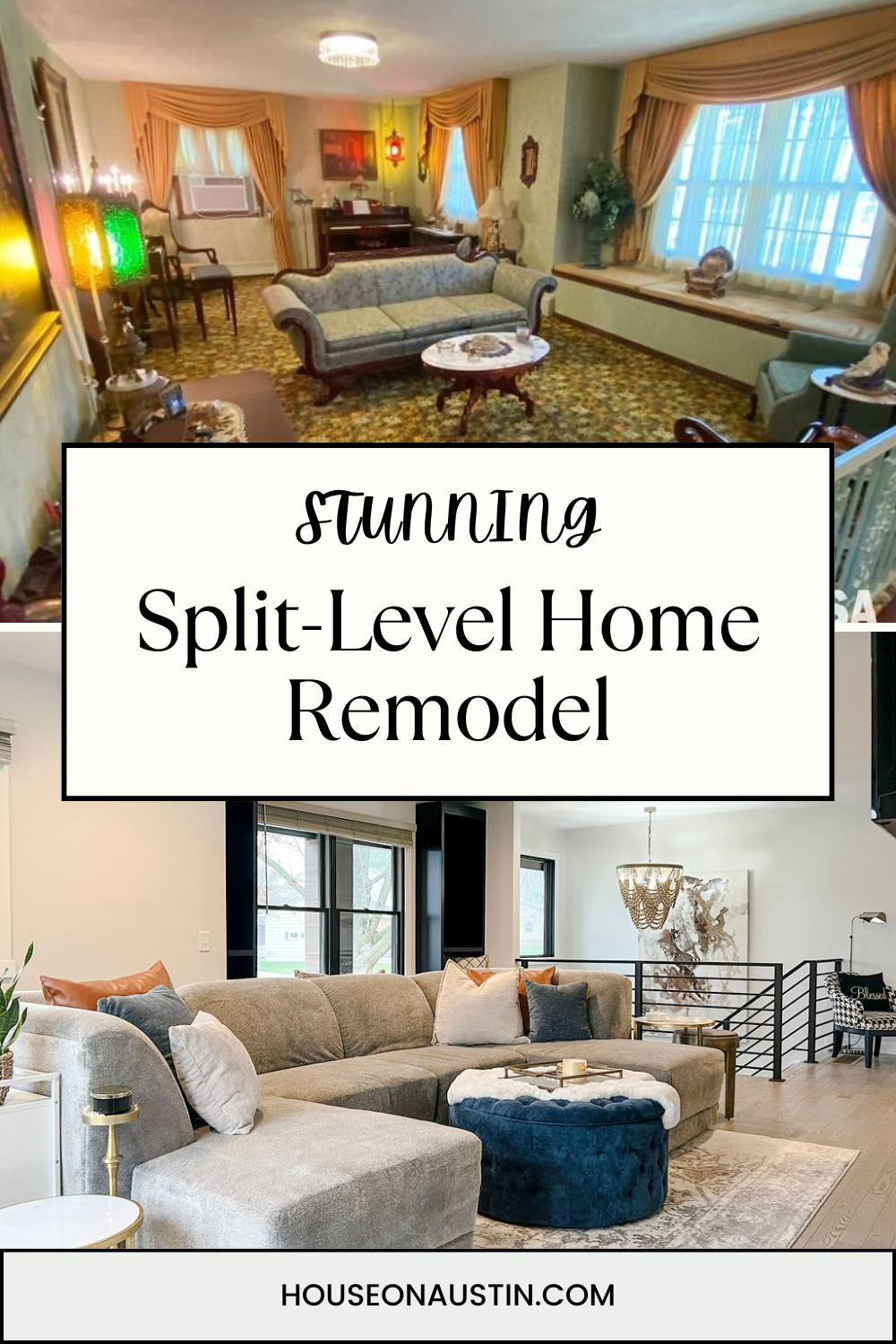 Stunning Split-Level Transformation: Exterior and Interior - House On Austin