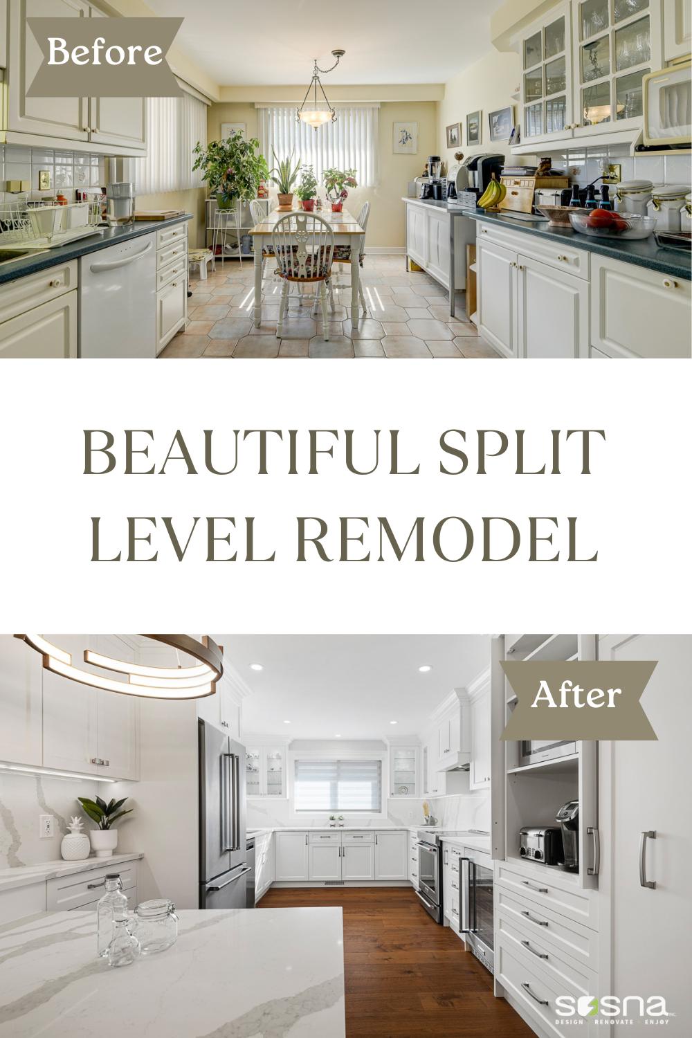 Beautiful Split-Level Remodel You Have To See (Before/After)