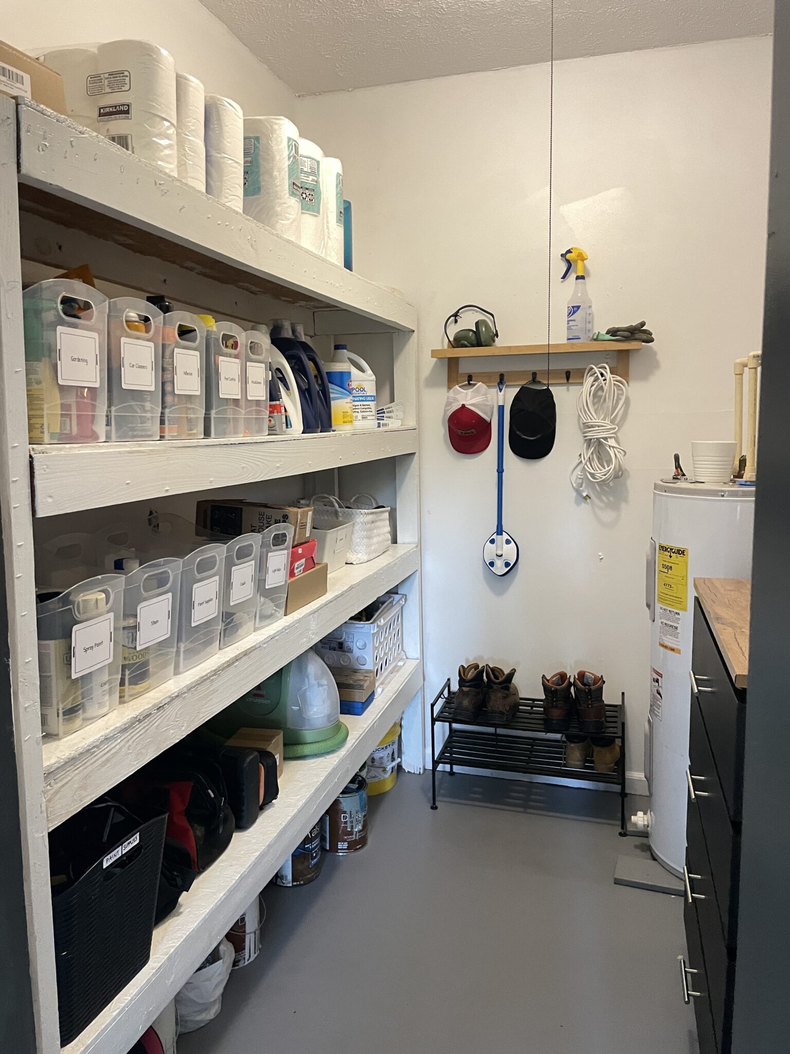 Closet Makeover: Creating a Tiny Garage Out of A Closet - House On Austin