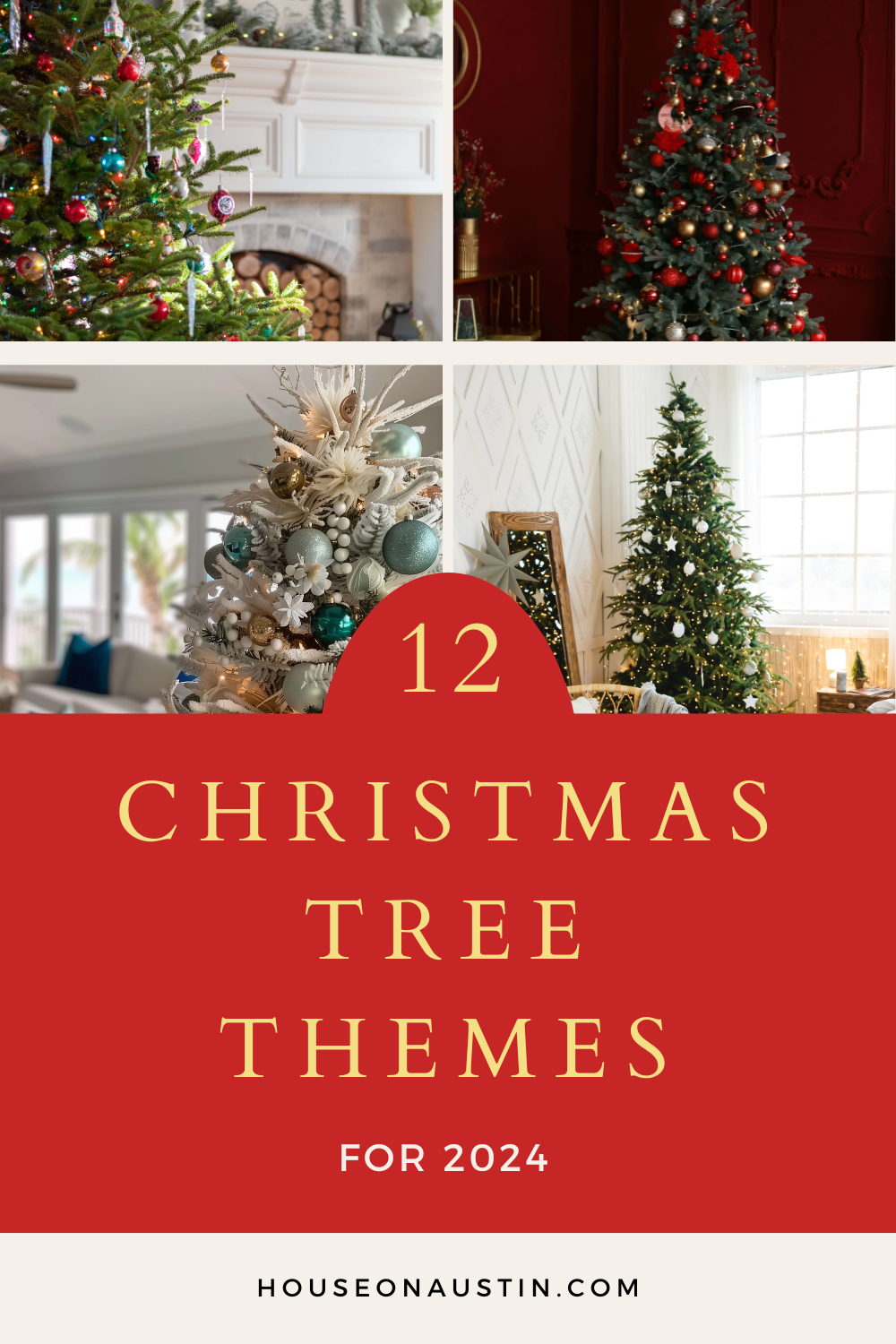 12 Stunning Christmas tree Themes {2024} - House On Austin