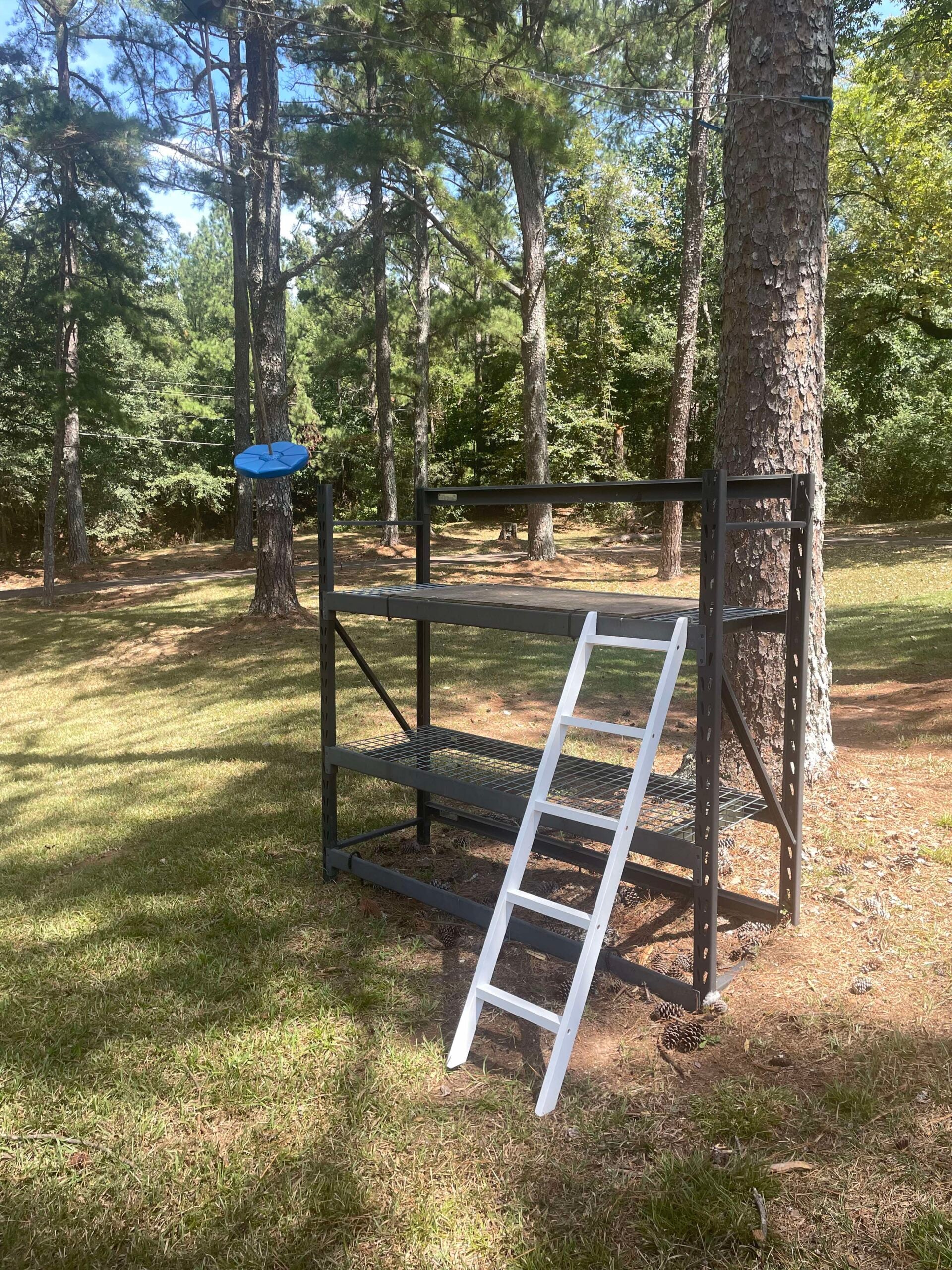 How To Make A Zipline At Home (With DIY Platform) - House On Austin