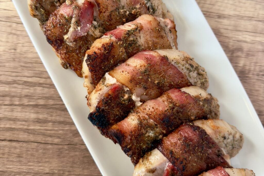 Bacon Wrapped Pork Tenderloin Medallions - House On Austin