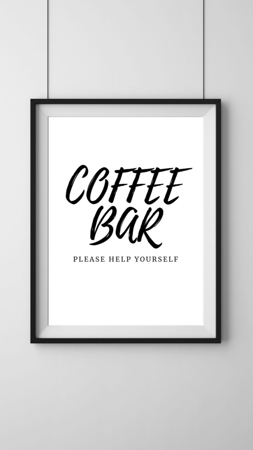 FREE Printable Coffee Bar Signs - House On Austin