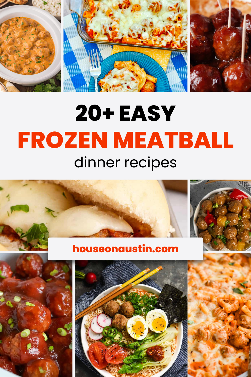 20+ Recipes Using Frozen Meatballs - House On Austin