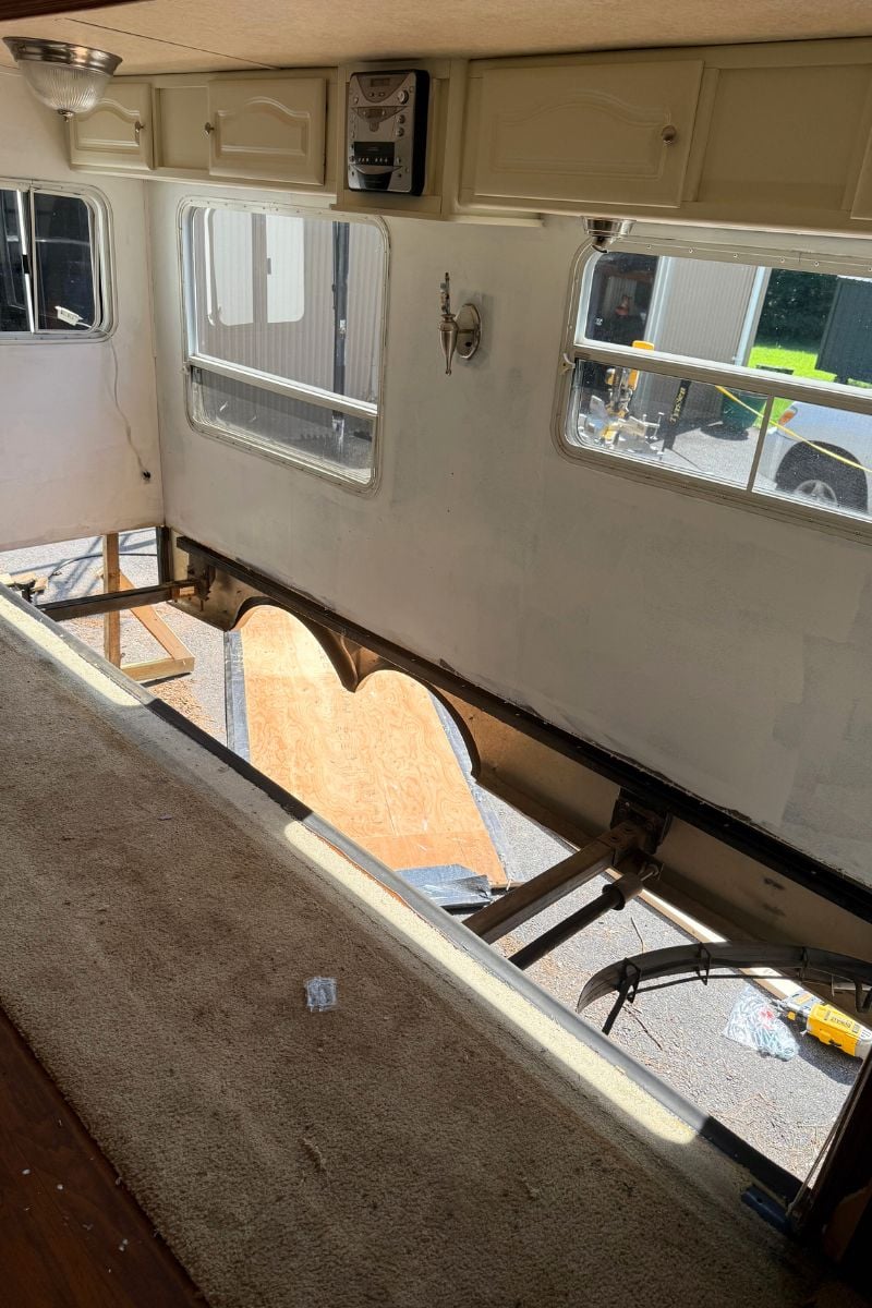 Camper Remodel: Slide Out Floor Replacement - House On Austin